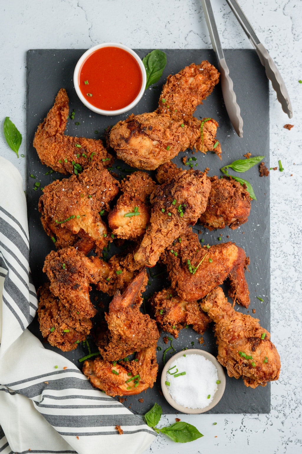 Pesto Buffalo Fried Chicken - Jennifer Meyering