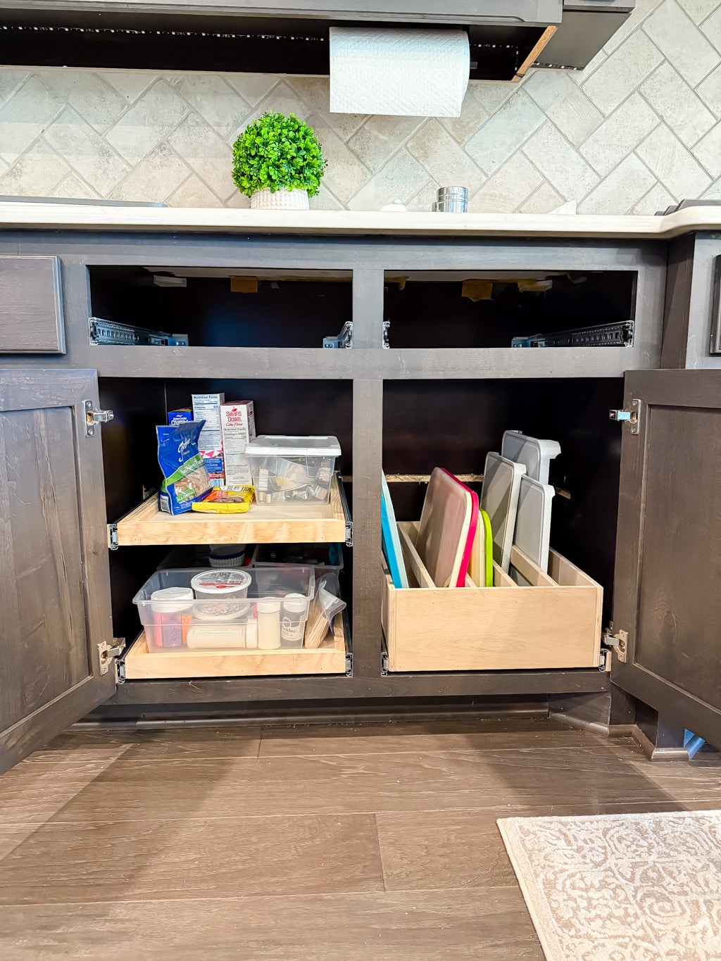 DIY Pull Out Cabinet Drawers - Jennifer Meyering