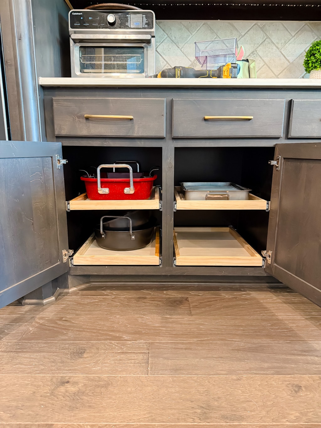 DIY Pull Out Cabinet Drawers - Jennifer Meyering