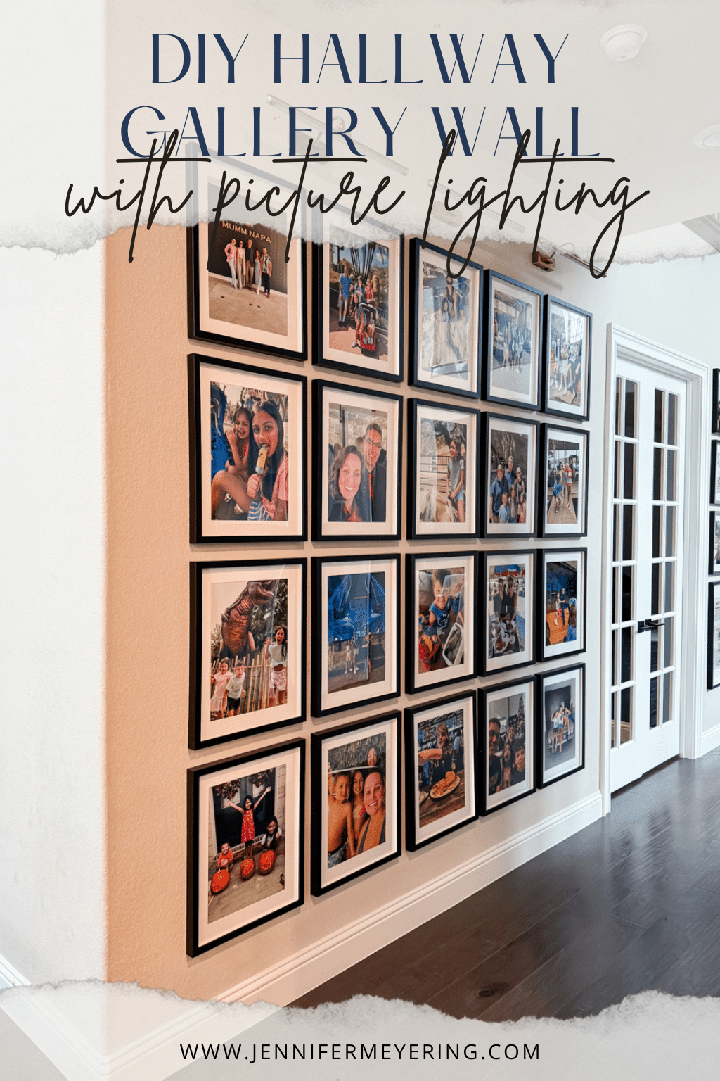 DIY Hallway Gallery Wall: Makeover With Picture Lighting - Jennifer ...